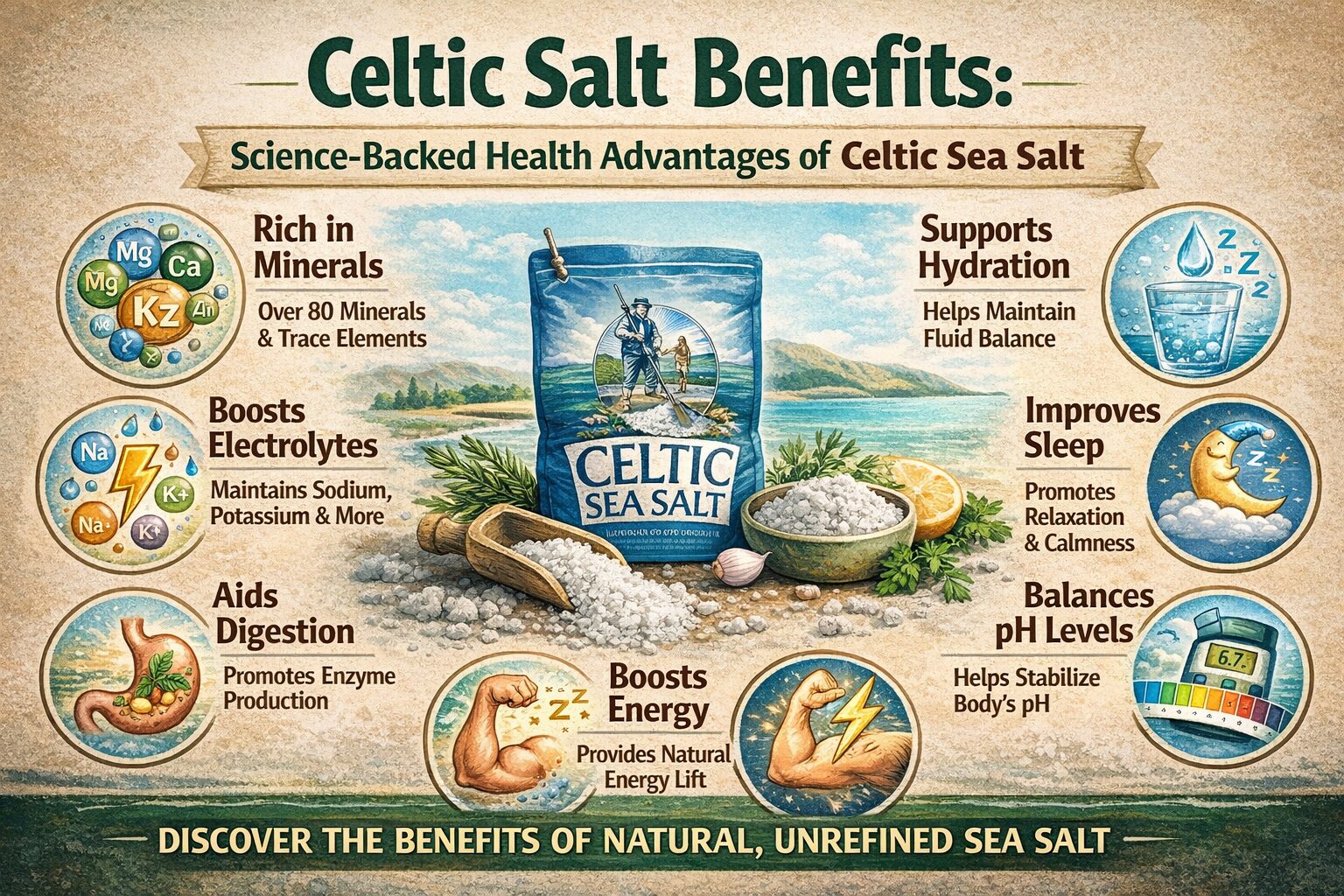Celtic Salt Benefits: Health, Hydration & Mineral Support